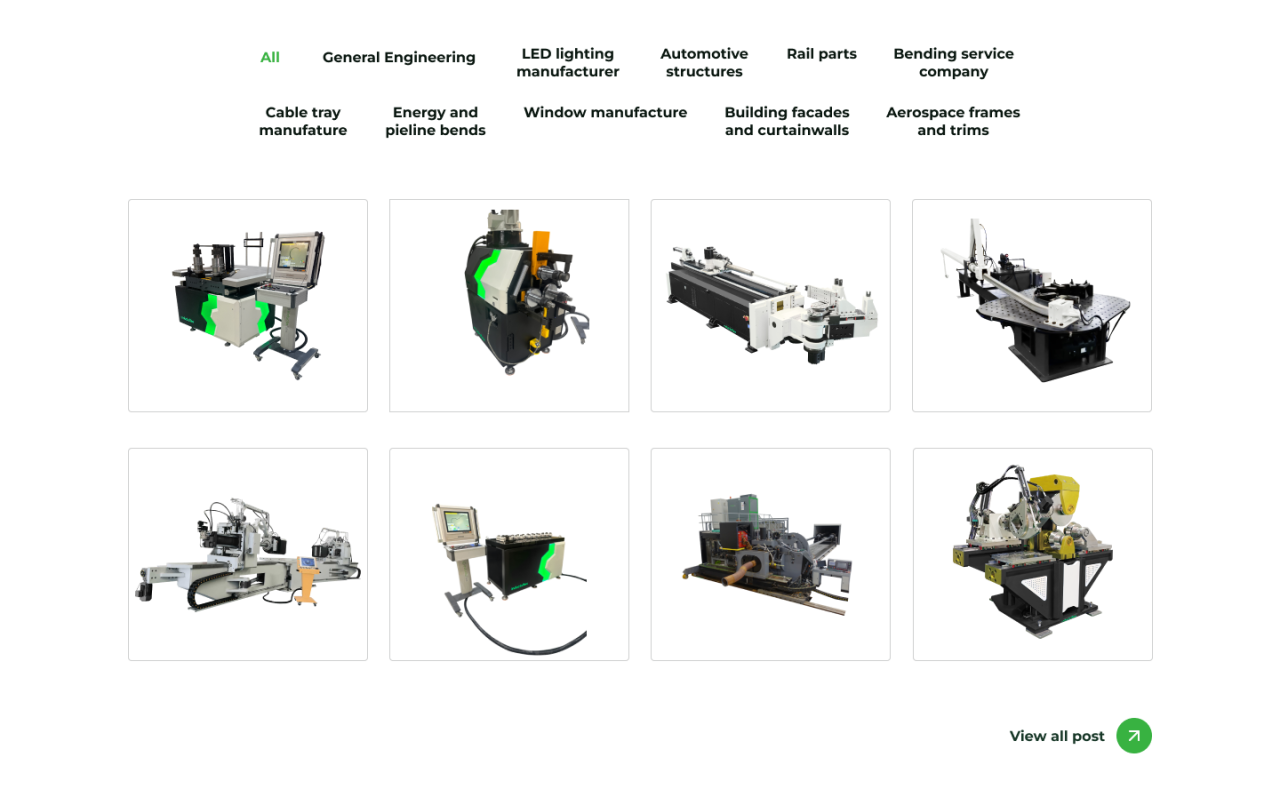 Aluminium extrusion profile bending machines